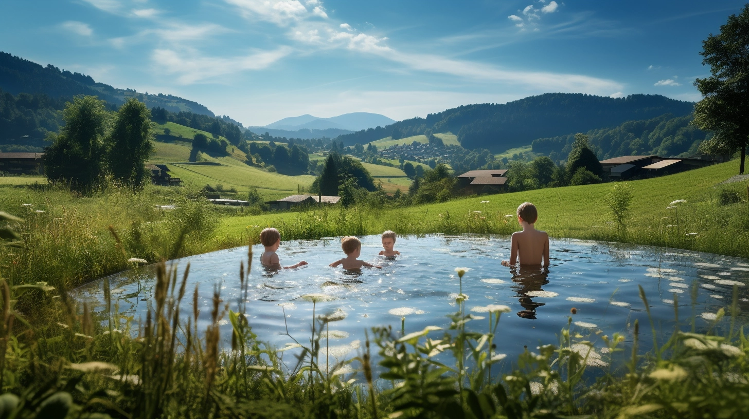 Bauernhof Schwarzwald Kinder Pool - Familienhotels buchen